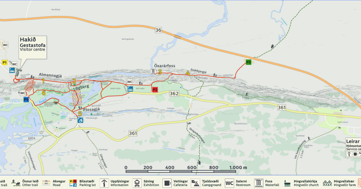 Closed Trails - Thingvellir National Park